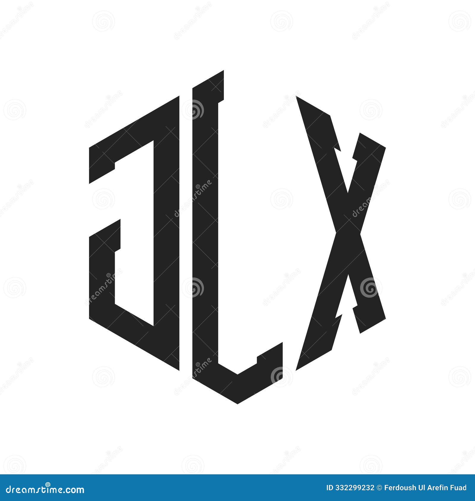 JLX Logo Design. Initial Letter JLX Monogram Logo Using Hexagon Shape ...