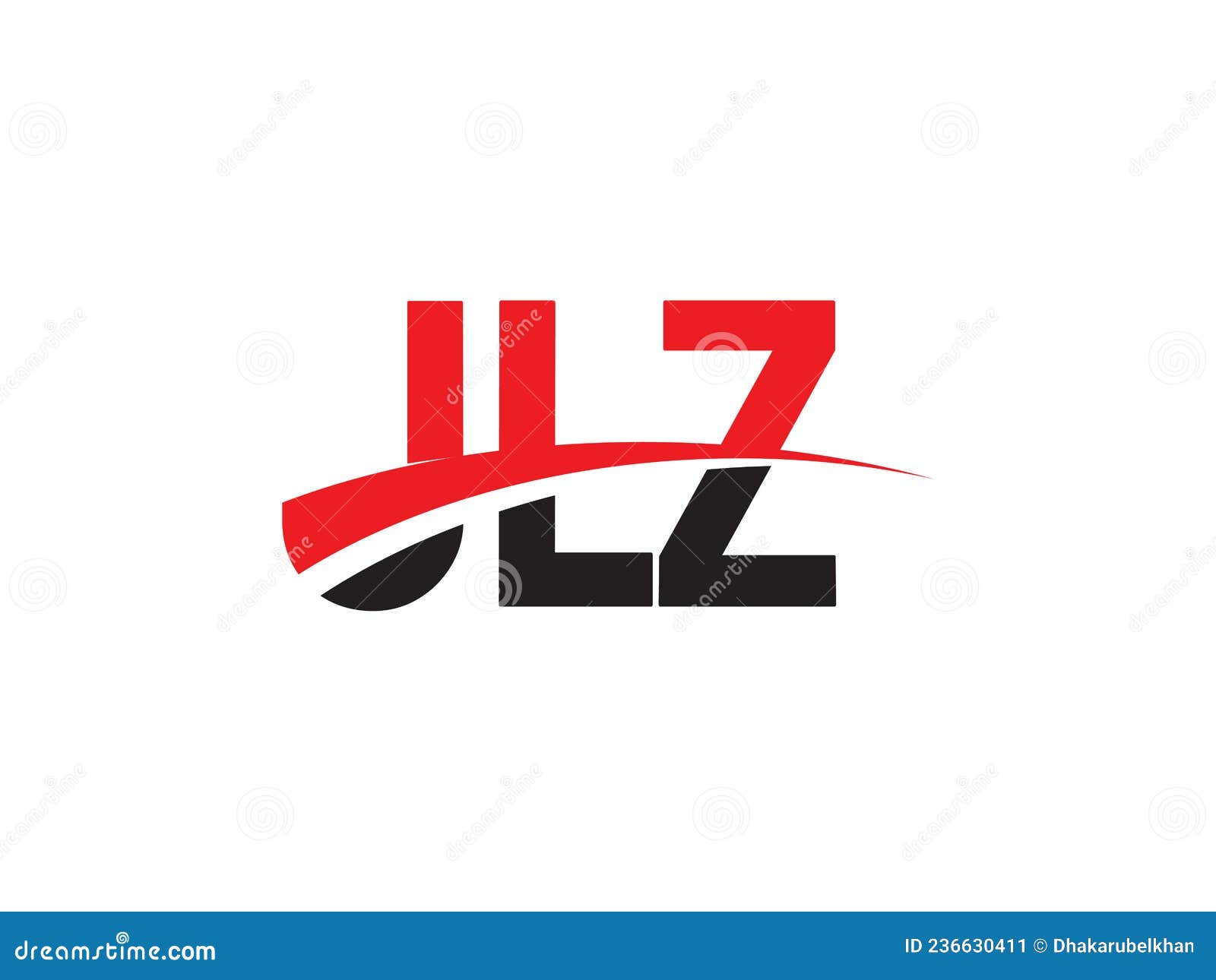 JLZ Letter Initial Logo Design Vector Illustration Stock Vector ...