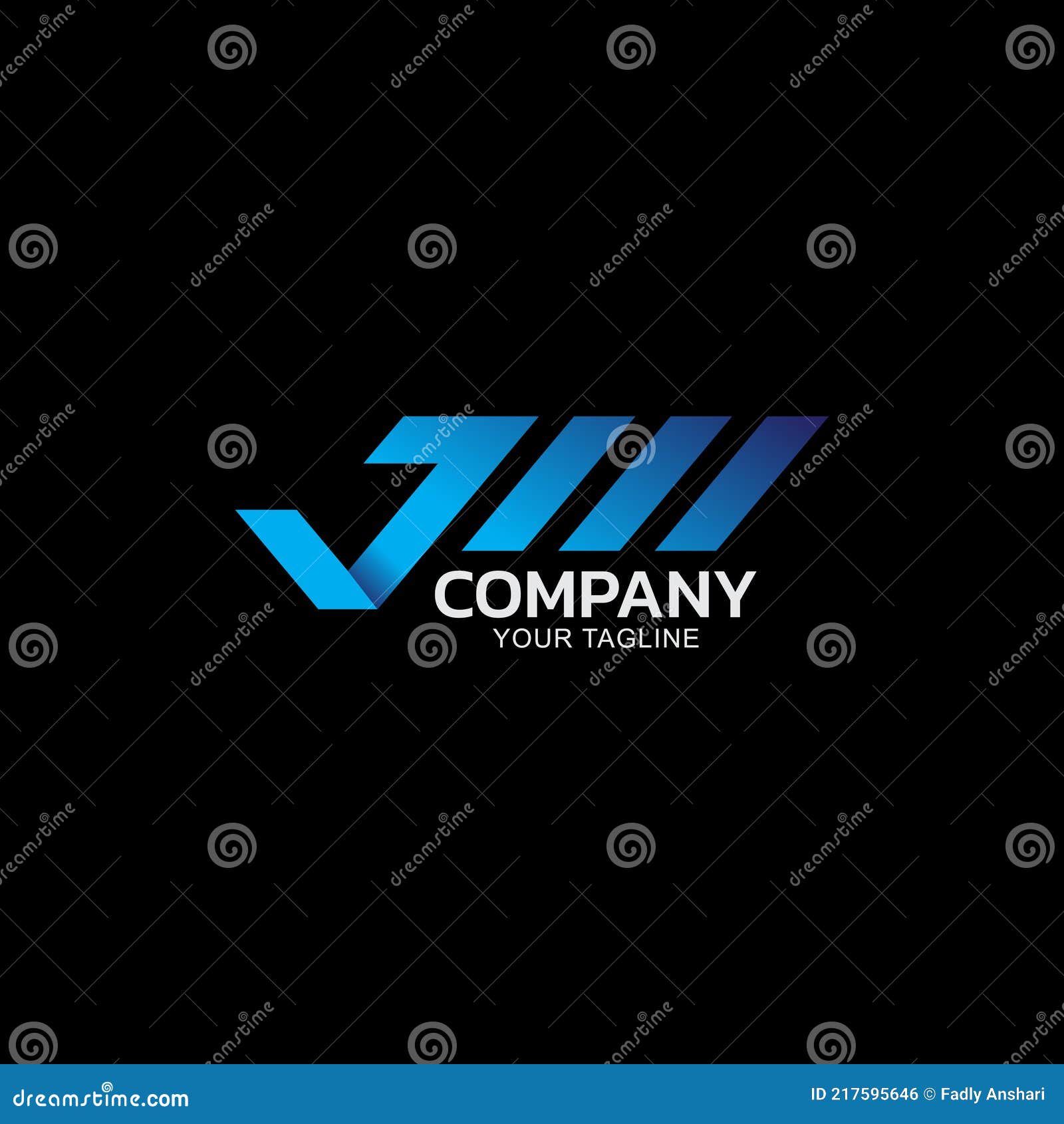JM Initial Letters Monogram Vector Logo Template in Gradient Stock ...