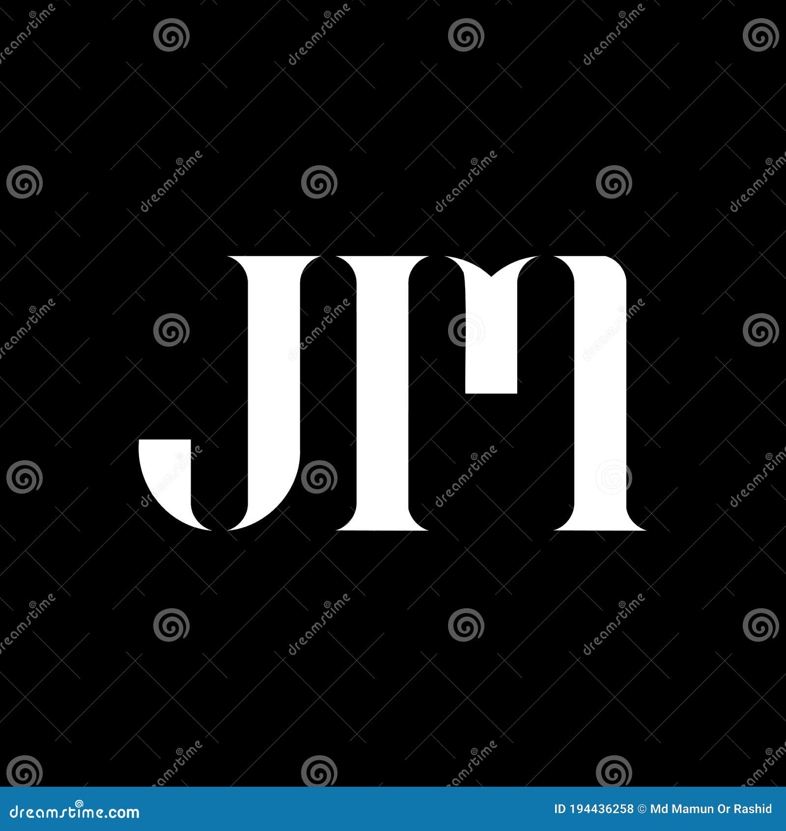 JM J M Letter Logo Design. Initial Letter JM Uppercase Monogram Logo ...