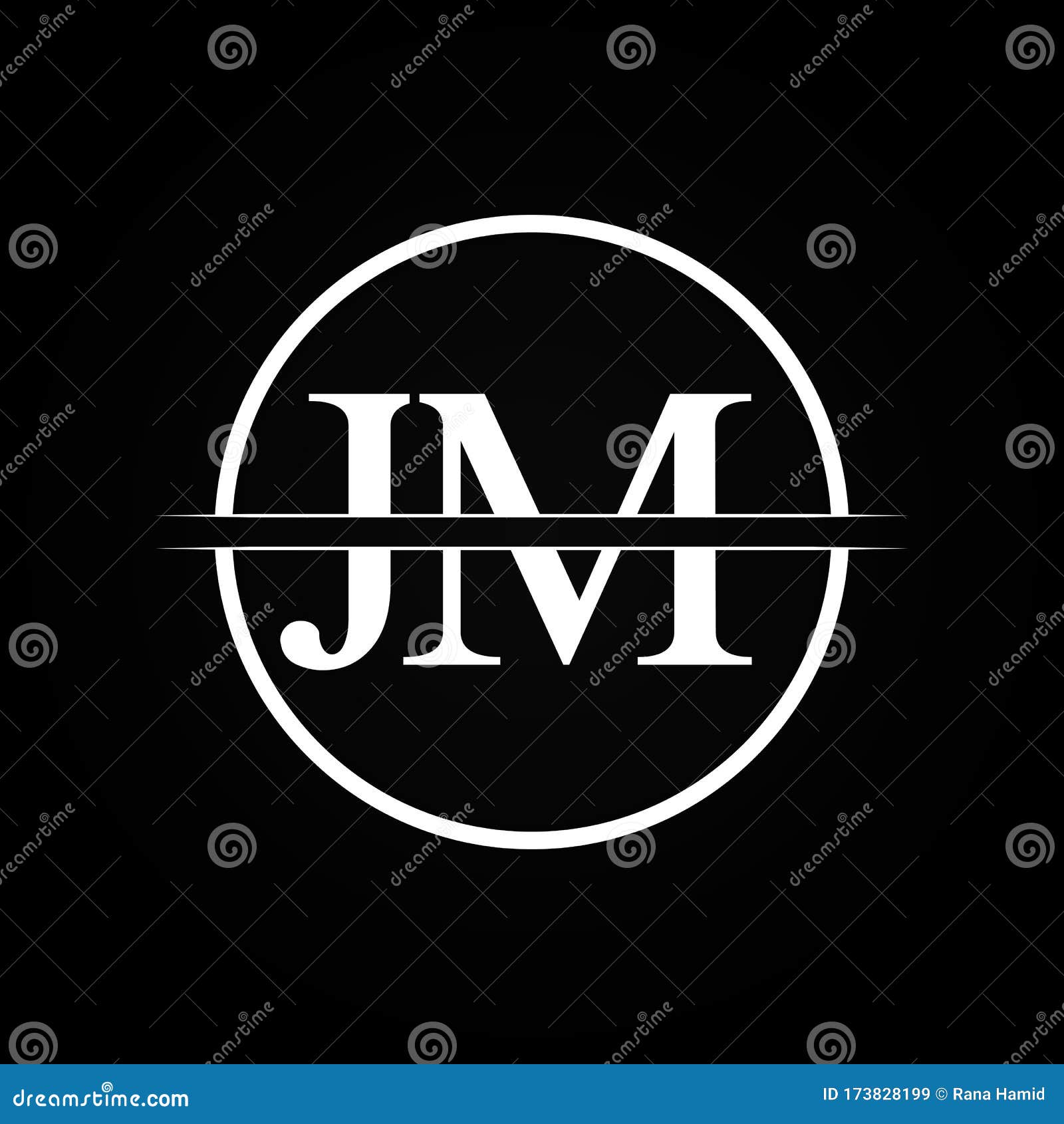 JM Letter Type Logo Design Vector Template. Abstract Letter JM Logo ...
