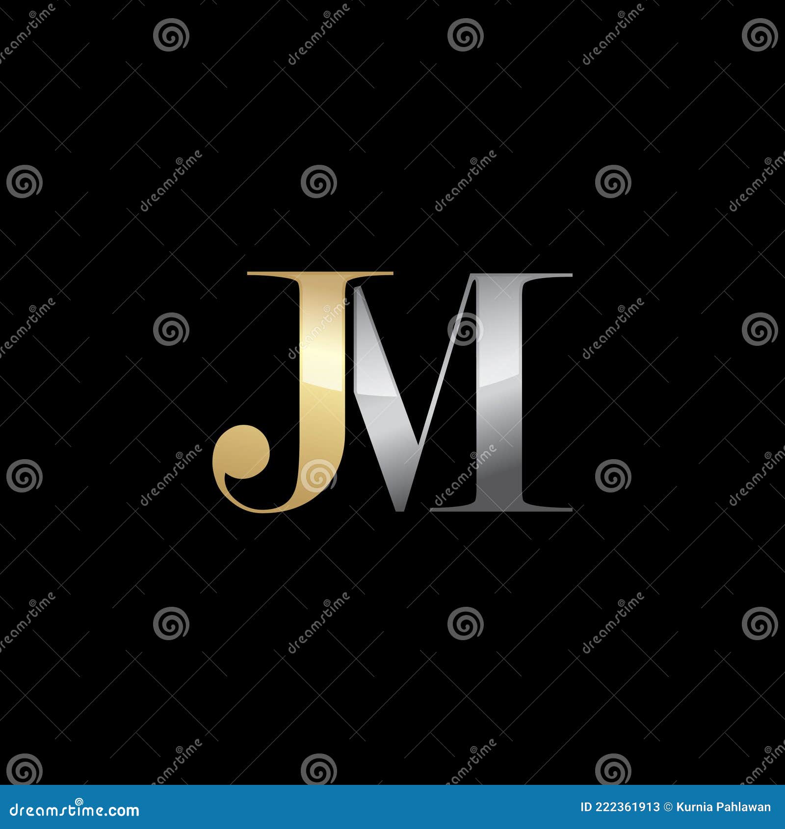Jm Logo , Alphabet Logo Vector Stock Vector - Illustration of alphabet ...