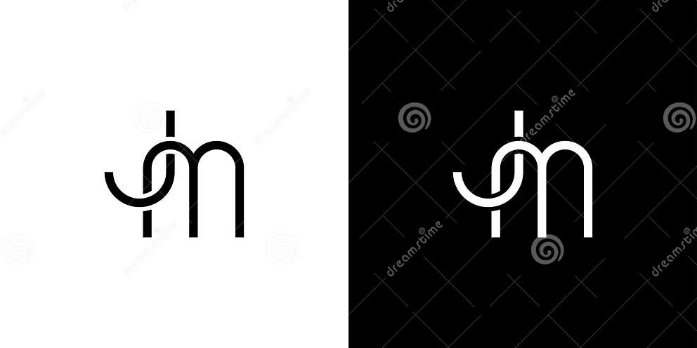 JM Logo, JM Monogram, Initial JM Logo, Letter JM Logo, Icon, Vector ...