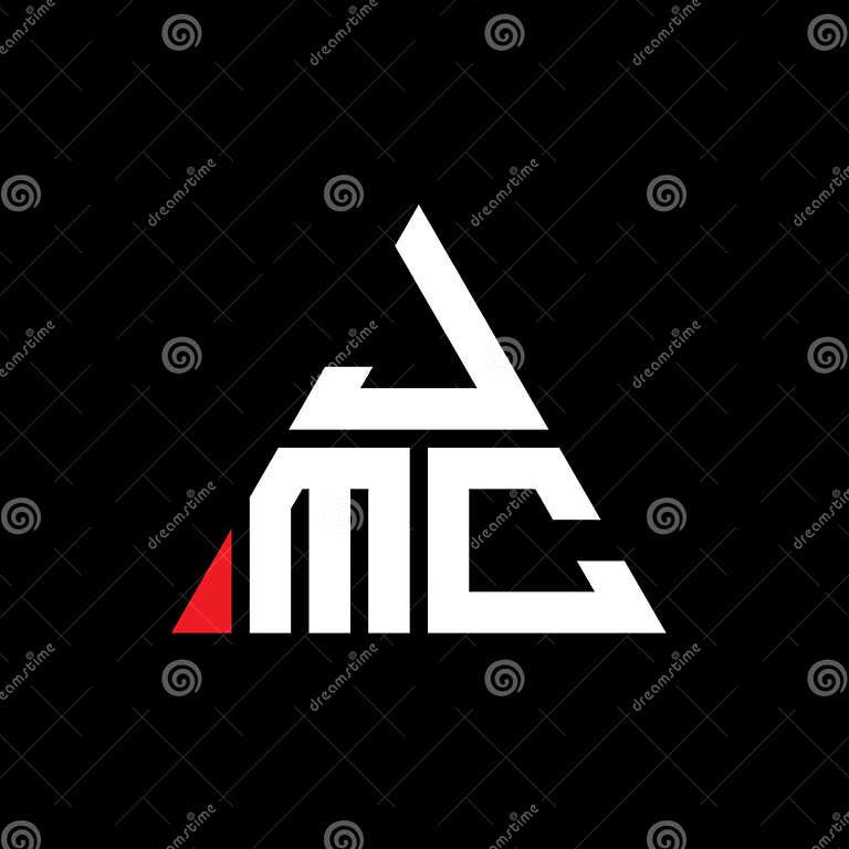 JMC Triangle Letter Logo Design with Triangle Shape. JMC Triangle Logo ...