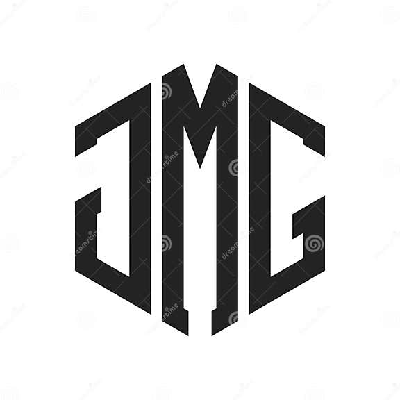 JMG Logo Design. Initial Letter JMG Monogram Logo Using Hexagon Shape ...