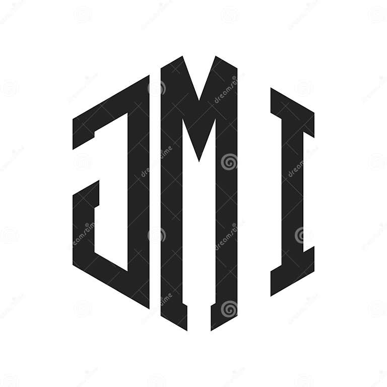 JMI Logo Design. Initial Letter JMI Monogram Logo Using Hexagon Shape ...