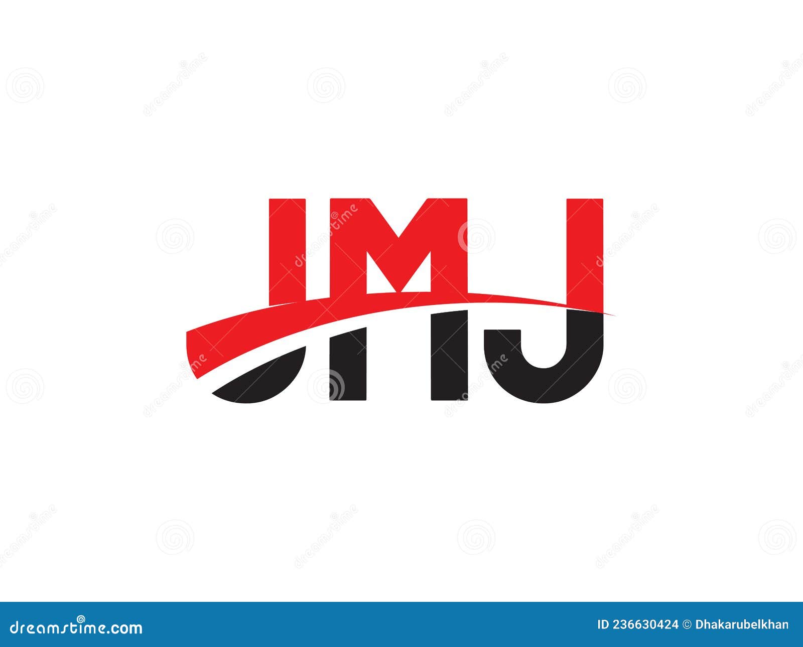 JMJ Letter Initial Logo Design Vector Illustration Stock Photo - Image ...
