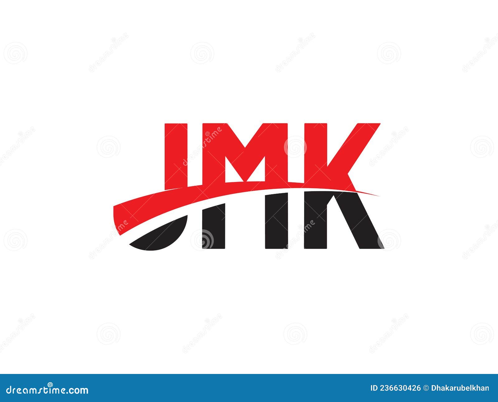 JMK Letter Initial Logo Design Vector Illustration Stock Photo - Image ...