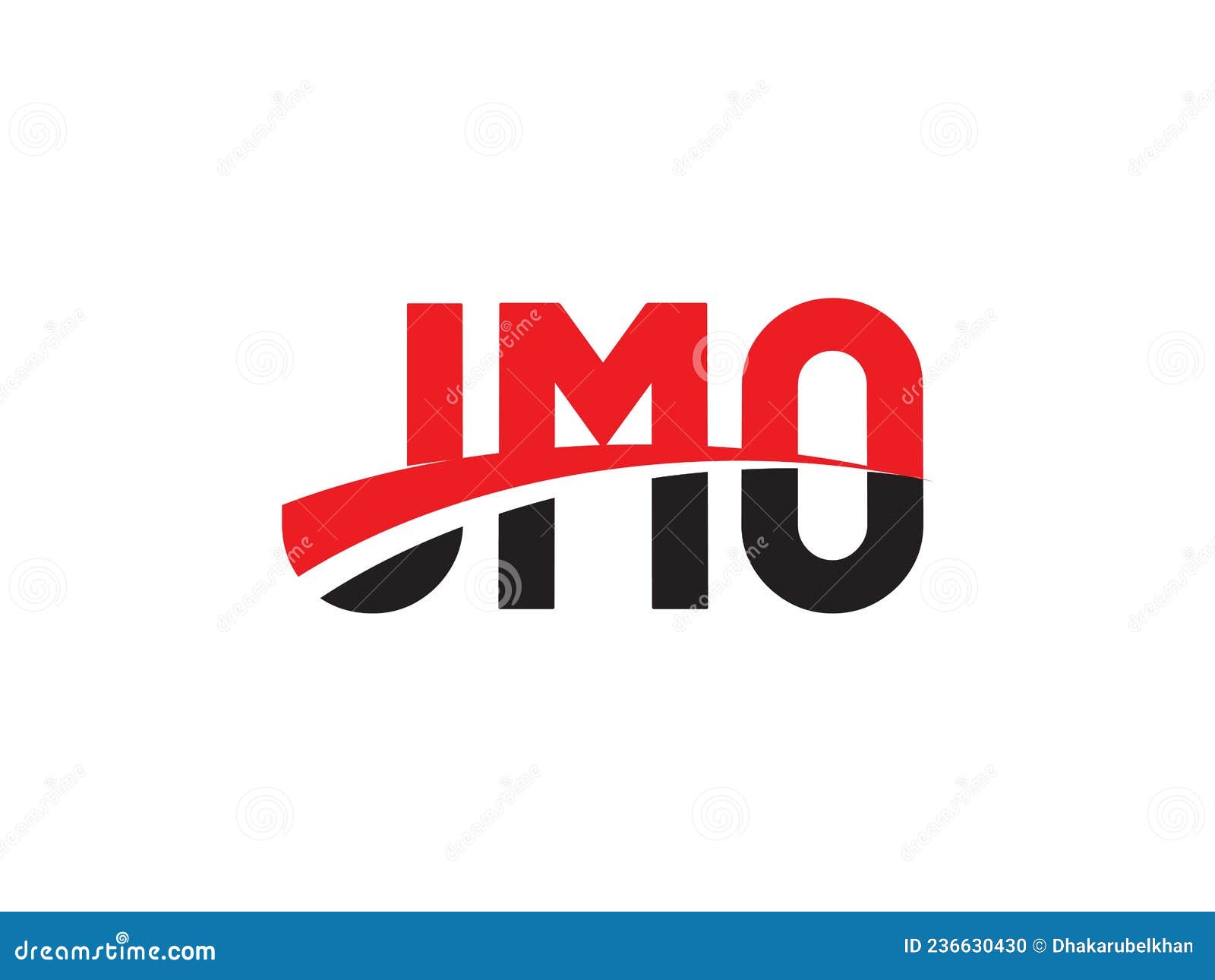 JMO Letter Initial Logo Design Vector Illustration Stock Photo - Image ...