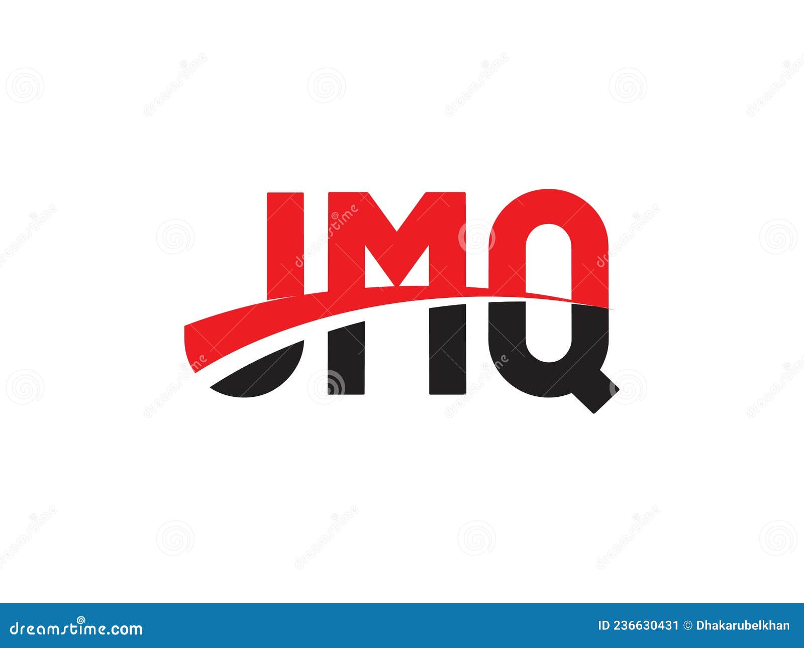 JMQ Letter Initial Logo Design Vector Illustration Stock Image - Image ...