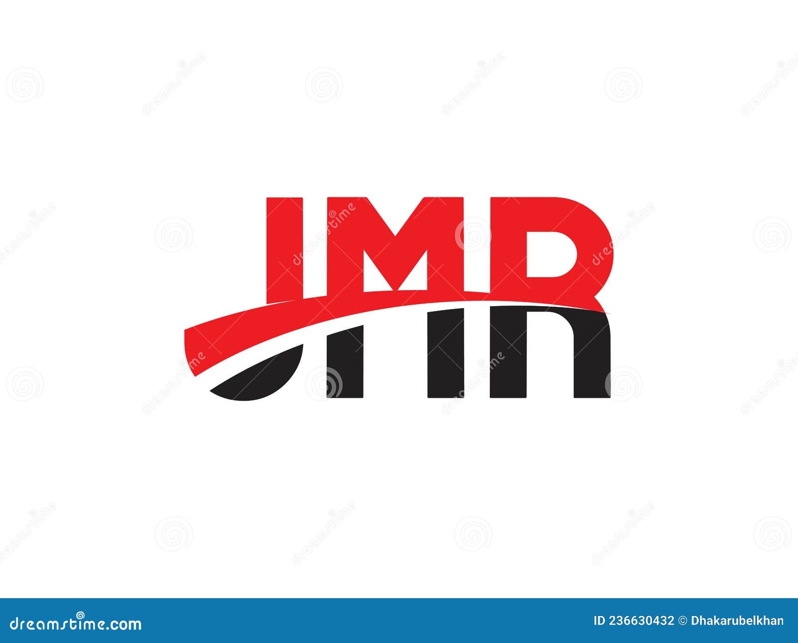 JMR Letter Initial Logo Design Vector Illustration Stock Photo - Image ...