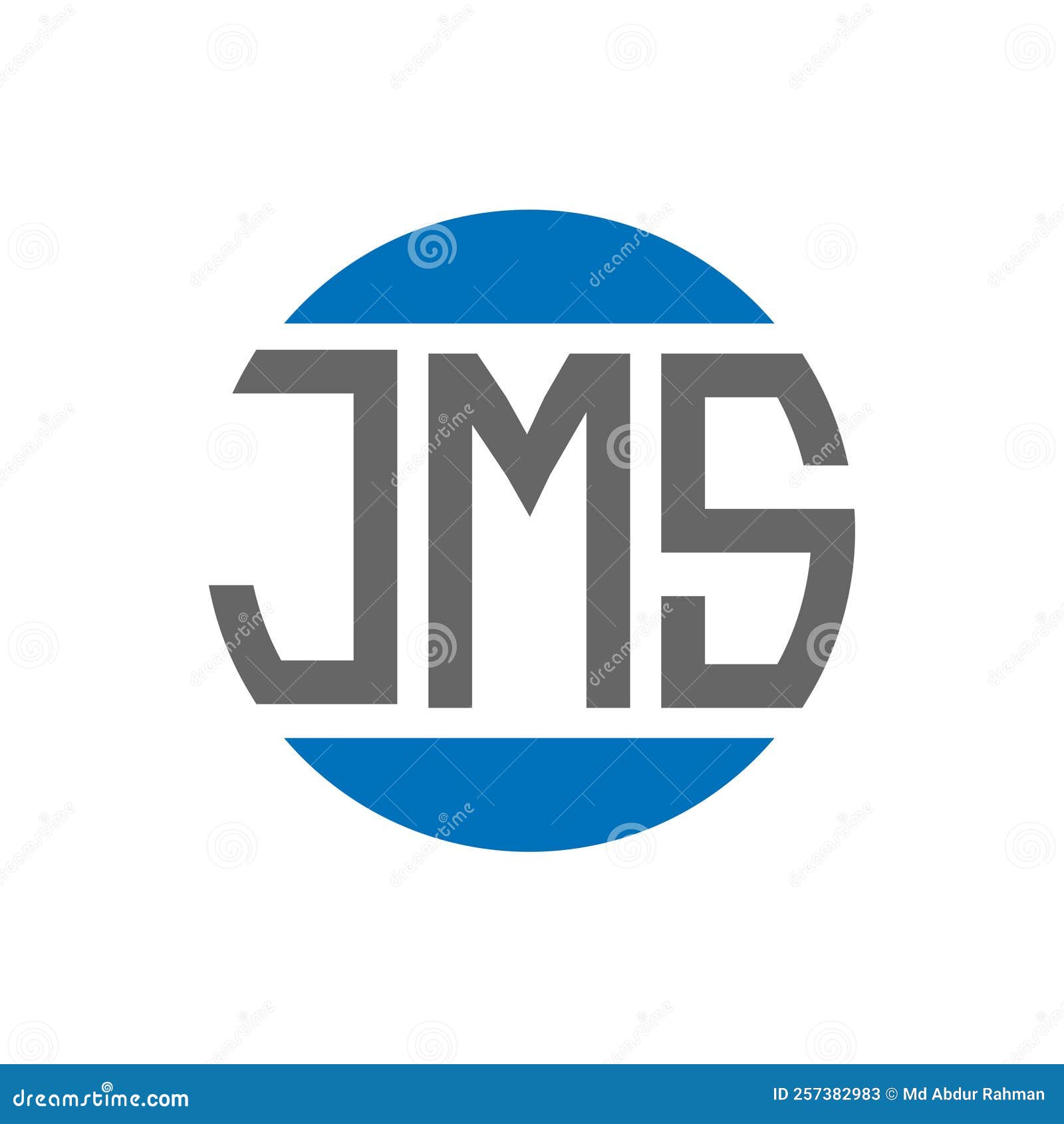 JMS Letter Logo Design on White Background. JMS Creative Initials ...