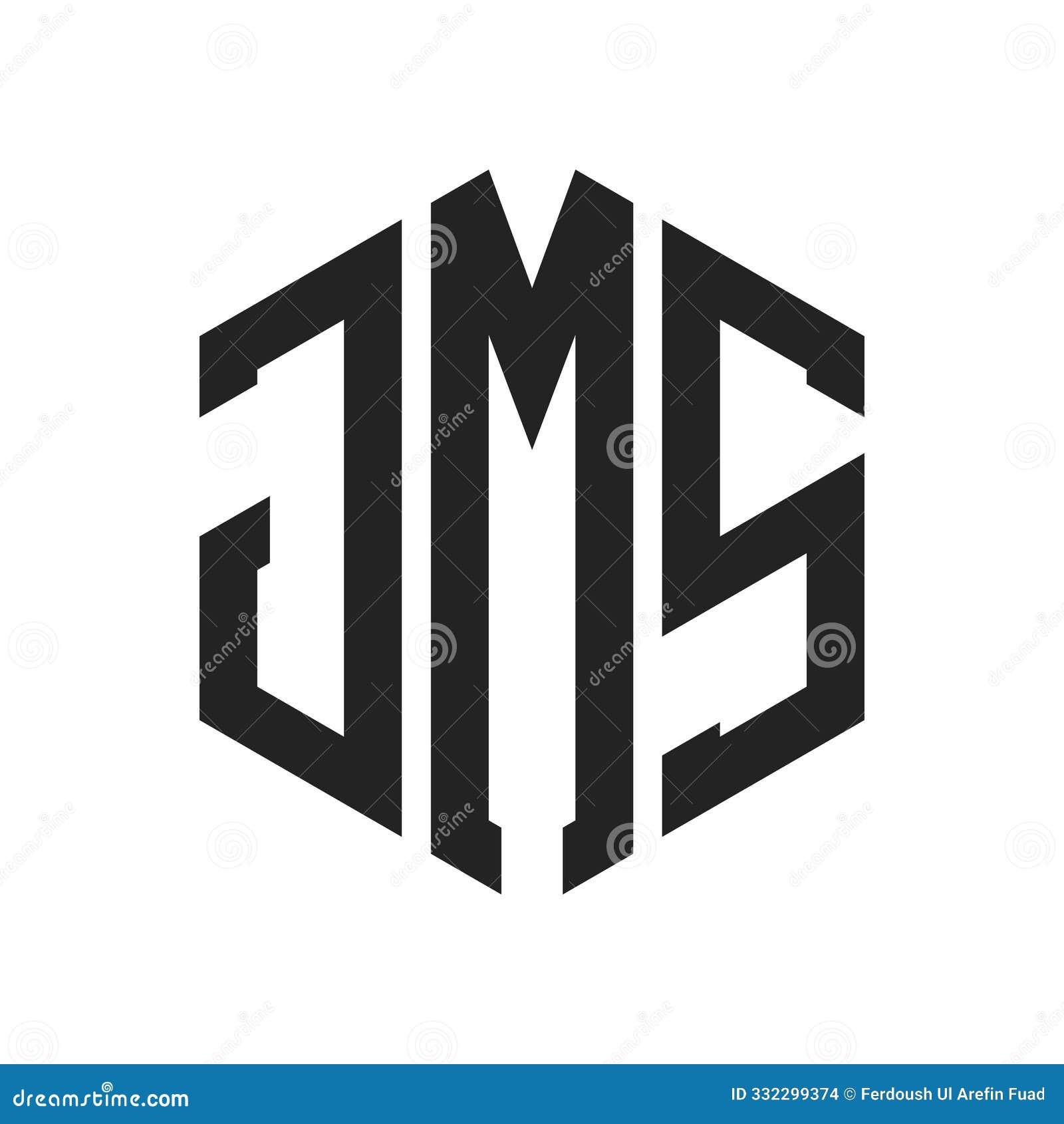 JMS Logo Design. Initial Letter JMS Monogram Logo Using Hexagon Shape ...