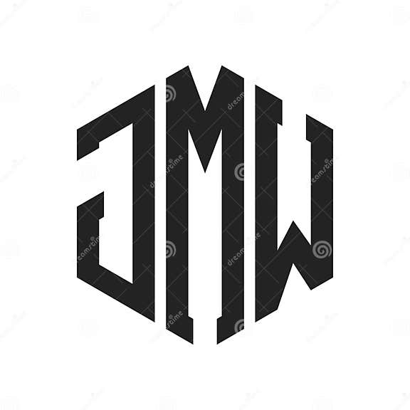 JMW Logo Design. Initial Letter JMW Monogram Logo Using Hexagon Shape ...