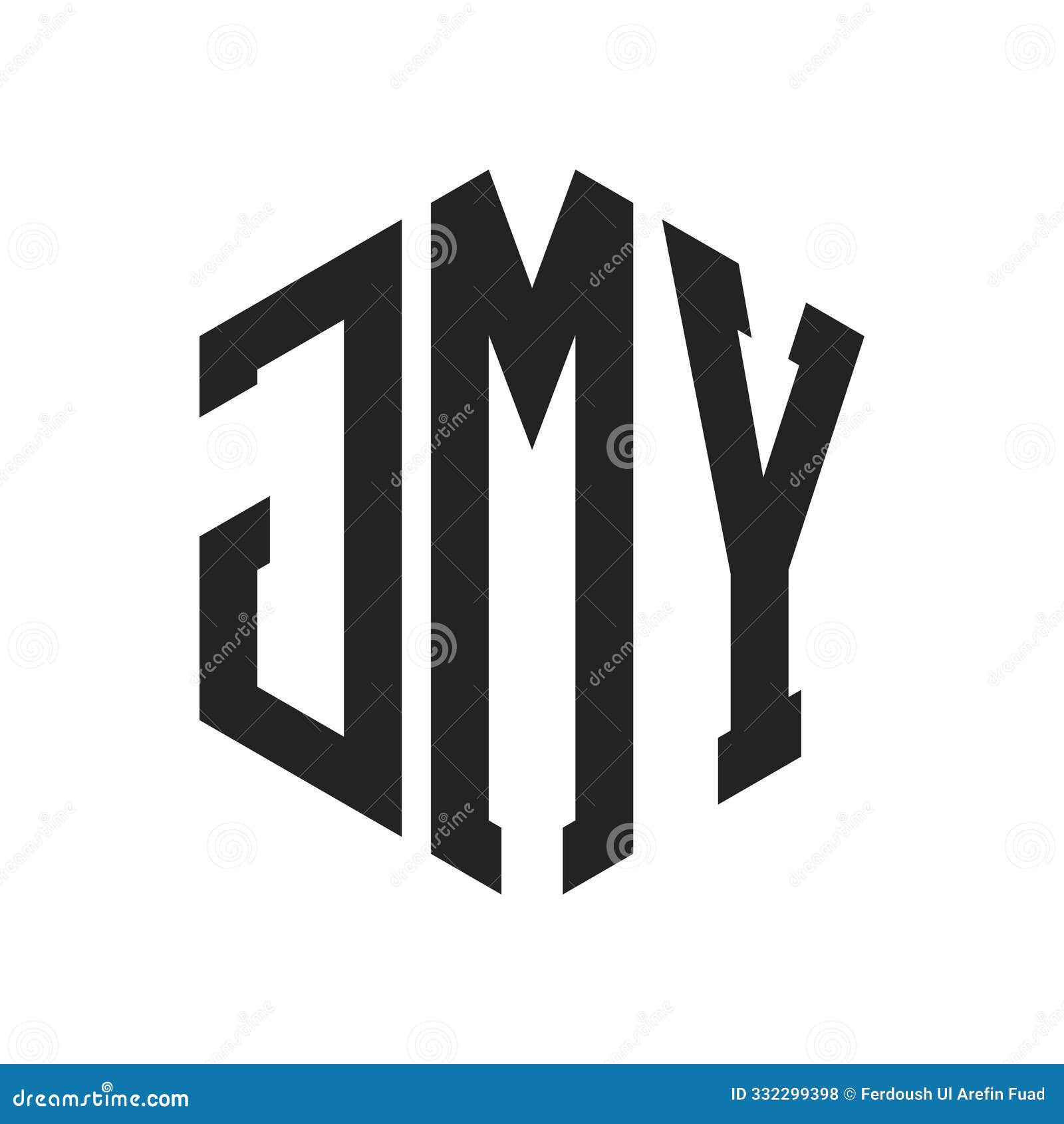 JMY Logo Design. Initial Letter JMY Monogram Logo Using Hexagon Shape ...