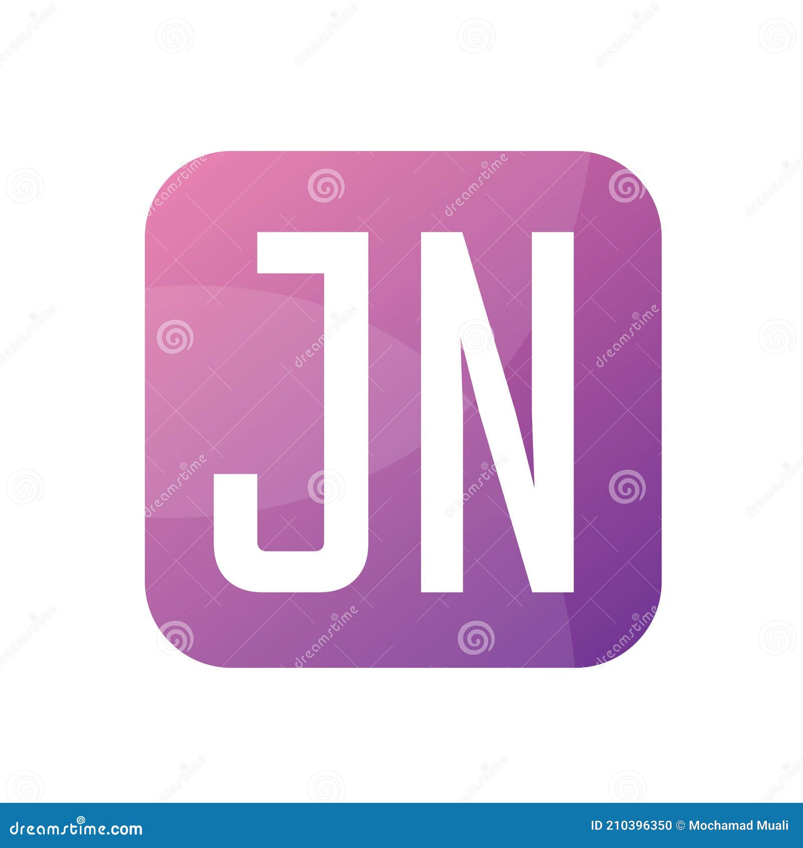 JN Letter Logo Design with Simple Style Stock Vector - Illustration of ...