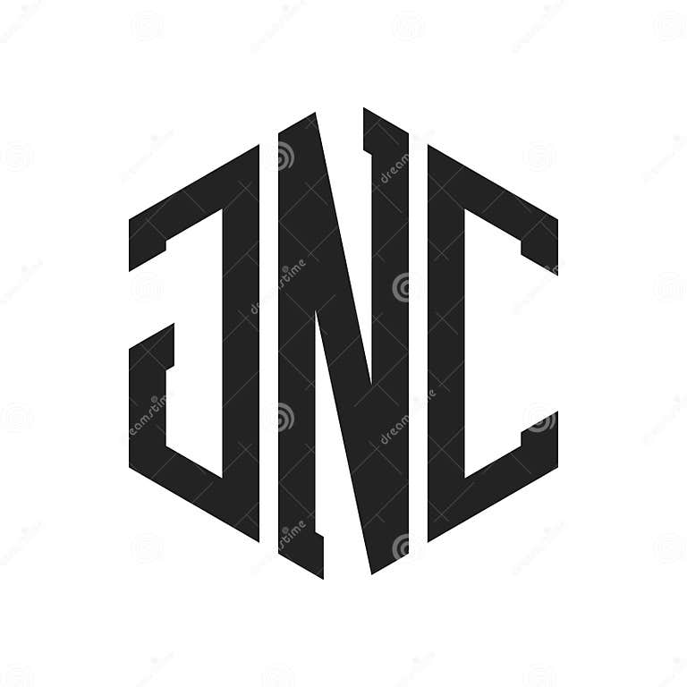 JNC Logo Design. Initial Letter JNC Monogram Logo Using Hexagon Shape ...