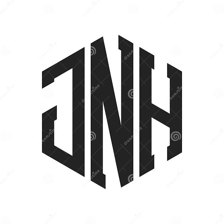 JNH Logo Design. Initial Letter JNH Monogram Logo Using Hexagon Shape ...