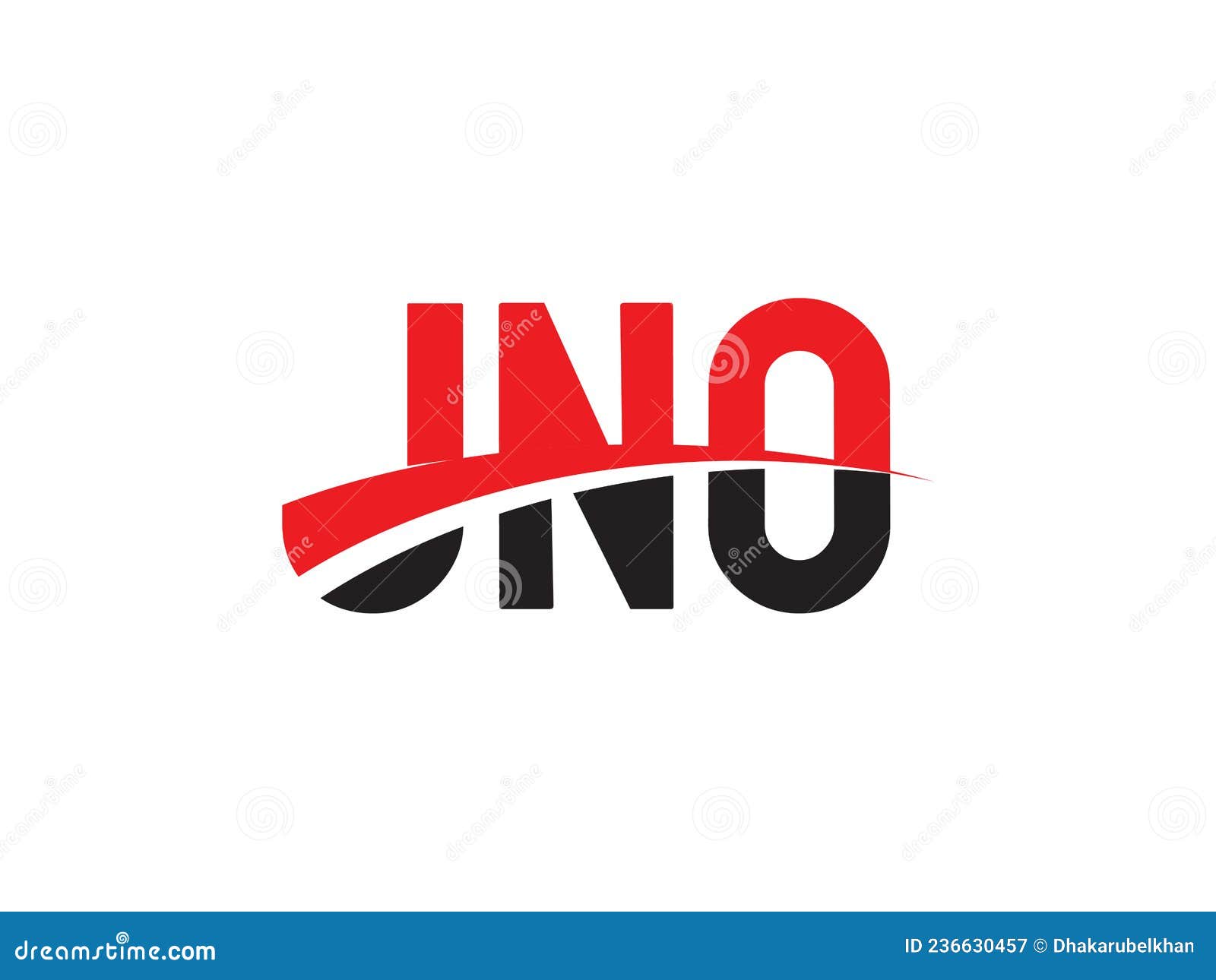 JNO Letter Initial Logo Design Vector Illustration Stock Image - Image ...