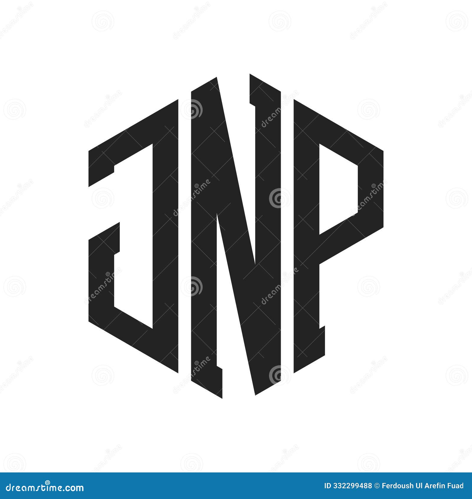 JNP Logo Design. Initial Letter JNP Monogram Logo Using Hexagon Shape ...