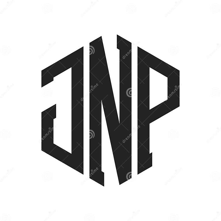 JNP Logo Design. Initial Letter JNP Monogram Logo Using Hexagon Shape Stock Illustration ...