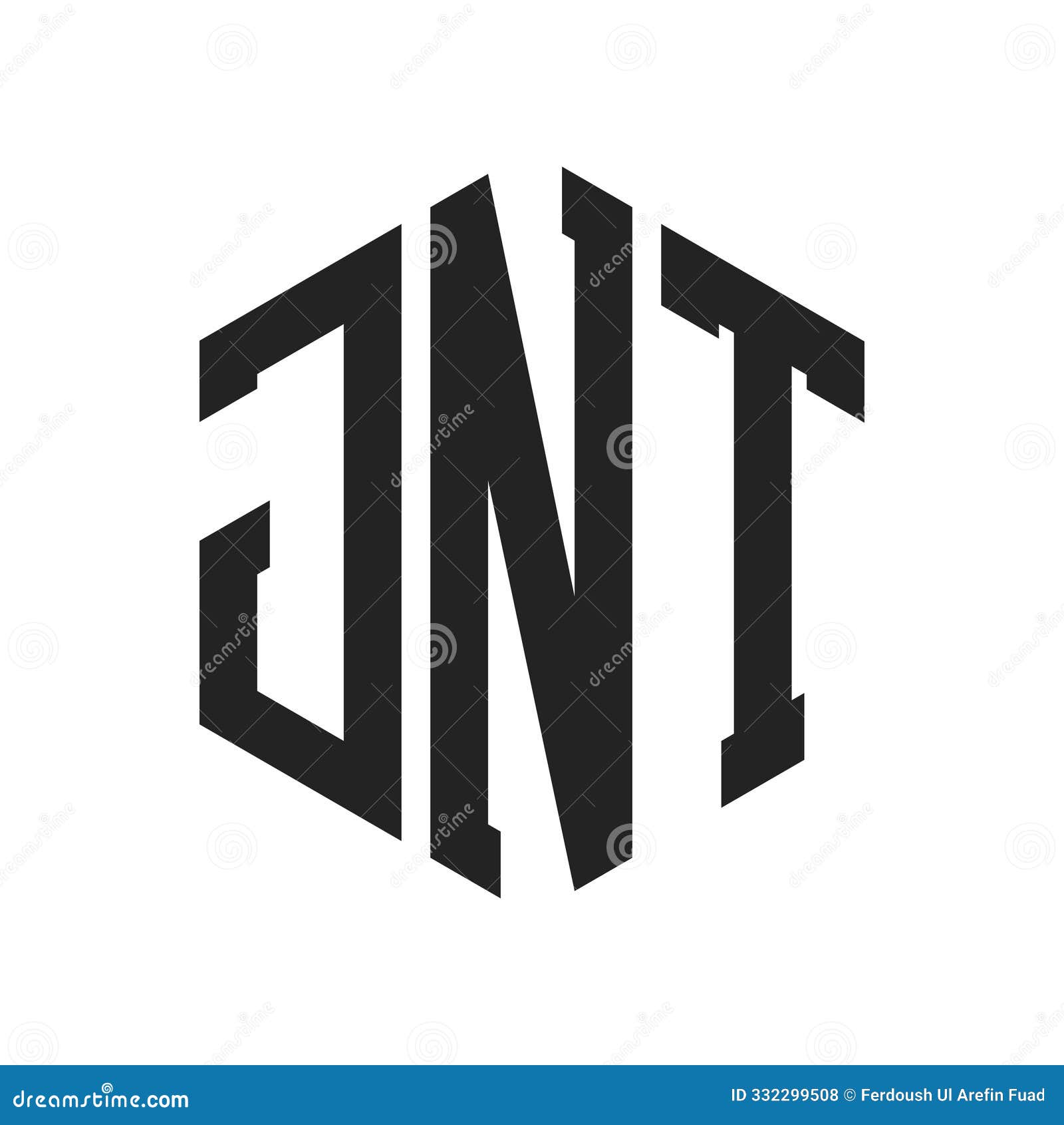 JNT Logo Design. Initial Letter JNT Monogram Logo Using Hexagon Shape ...