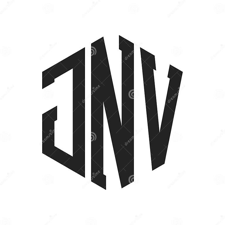 JNV Logo Design. Initial Letter JNV Monogram Logo Using Hexagon Shape ...