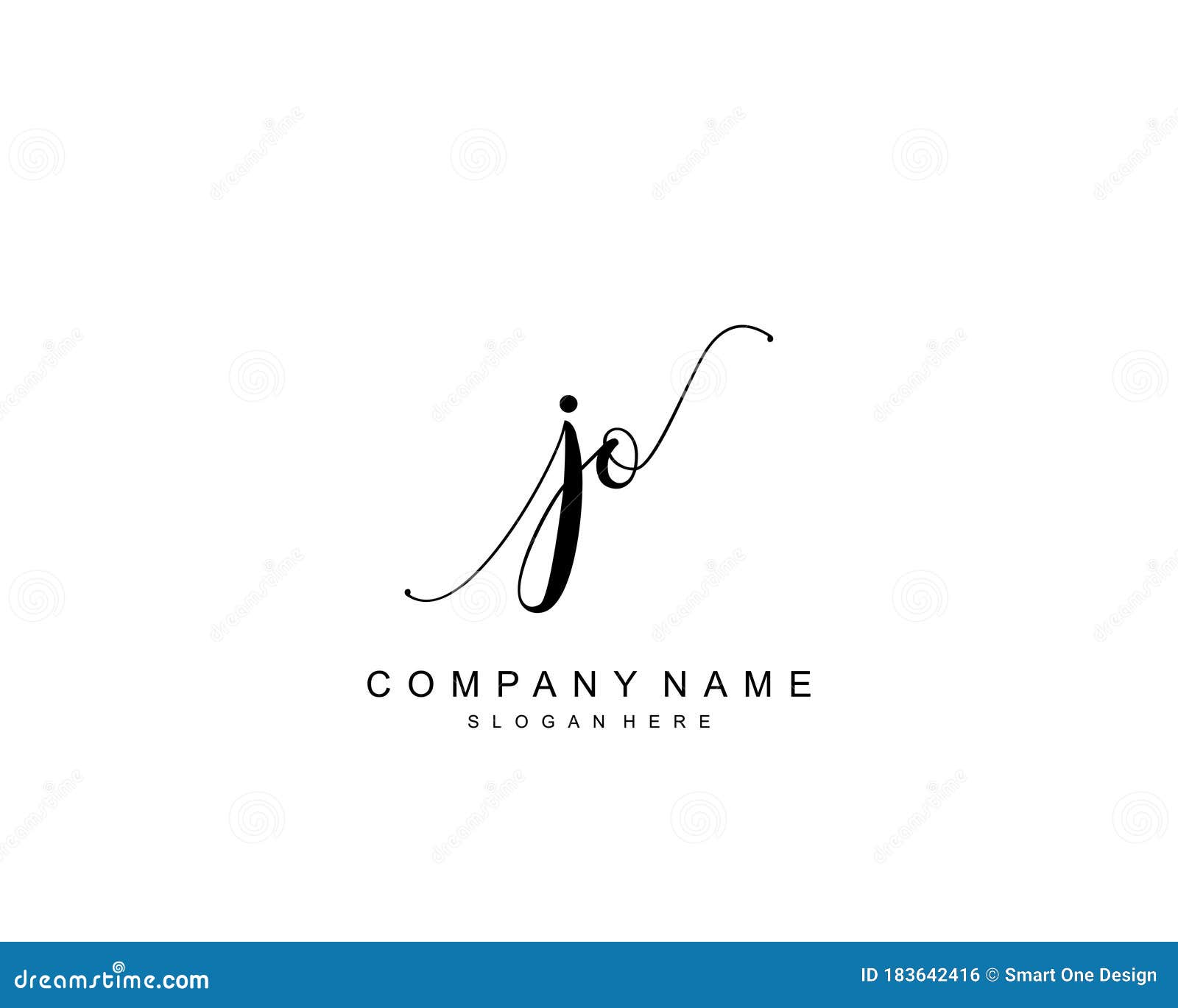 Initial JO Signature Logo Template Vector Stock Vector - Illustration ...