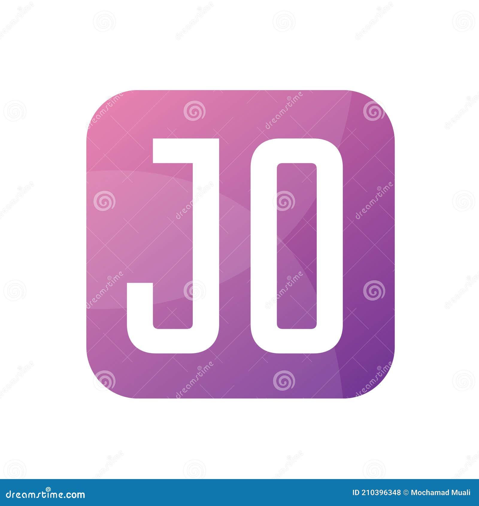JO Letter Logo Design with Simple Style Stock Vector - Illustration of ...