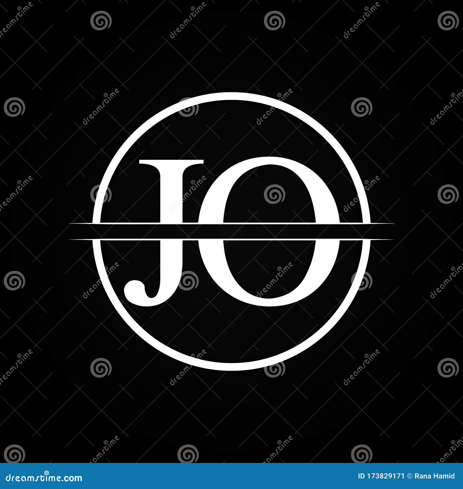 JO Letter Type Logo Design Vector Template. Abstract Letter JO Logo ...