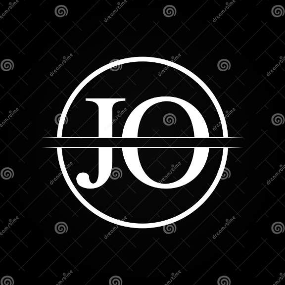 JO Letter Type Logo Design Vector Template. Abstract Letter JO Logo ...