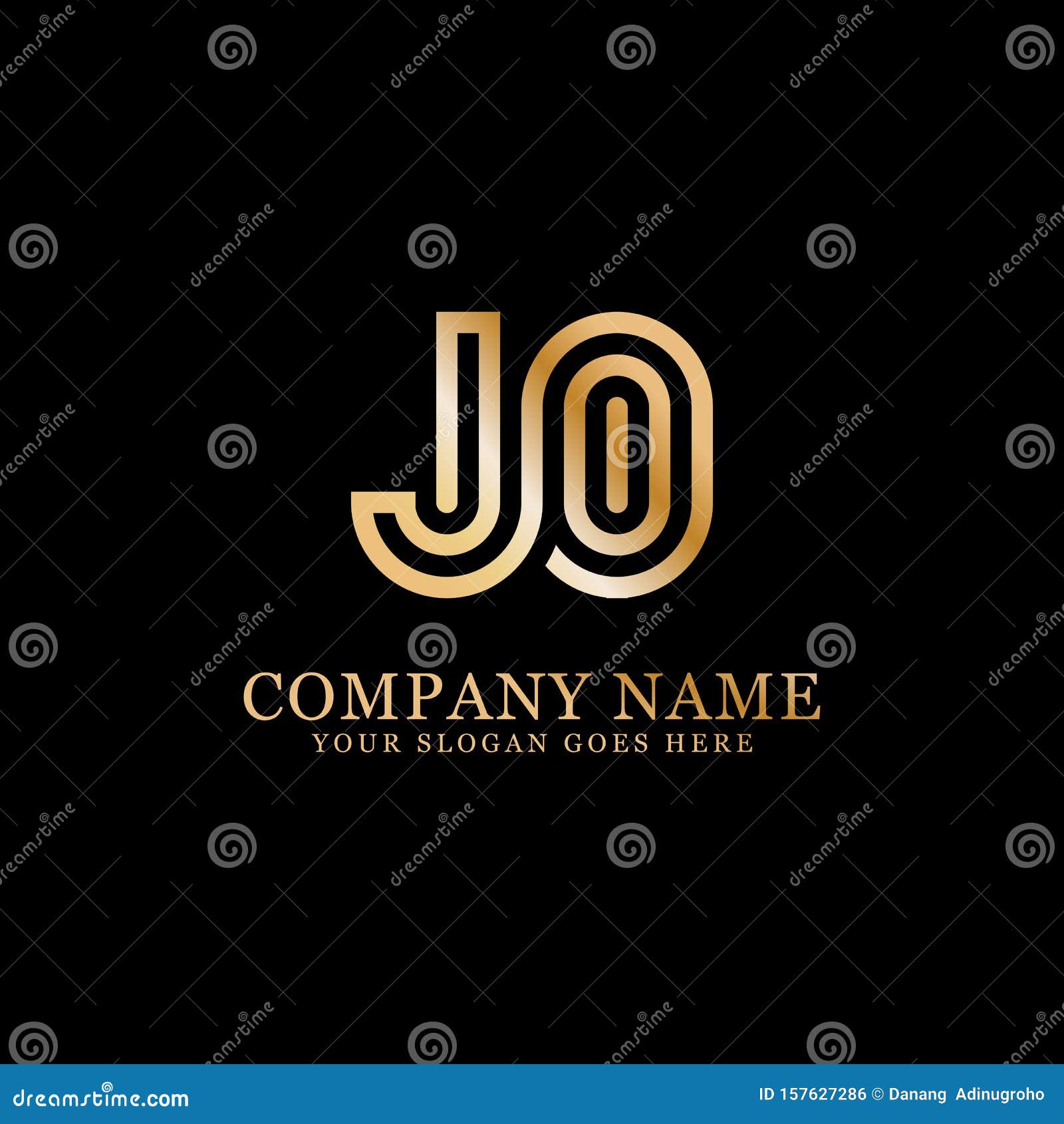 JO Monogram Logo Inspirations, Letters Logo Template Stock Vector ...