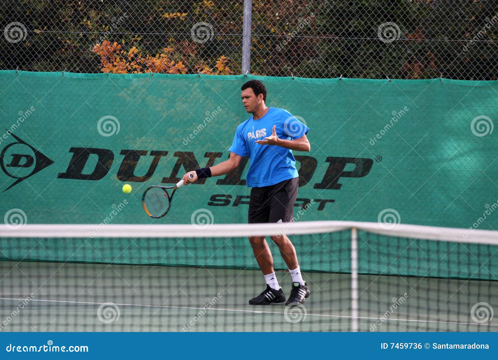 Jo-Wilfried Tsonga during a Practice Session Editorial Photo - Image of catalans, gilles: 7459736