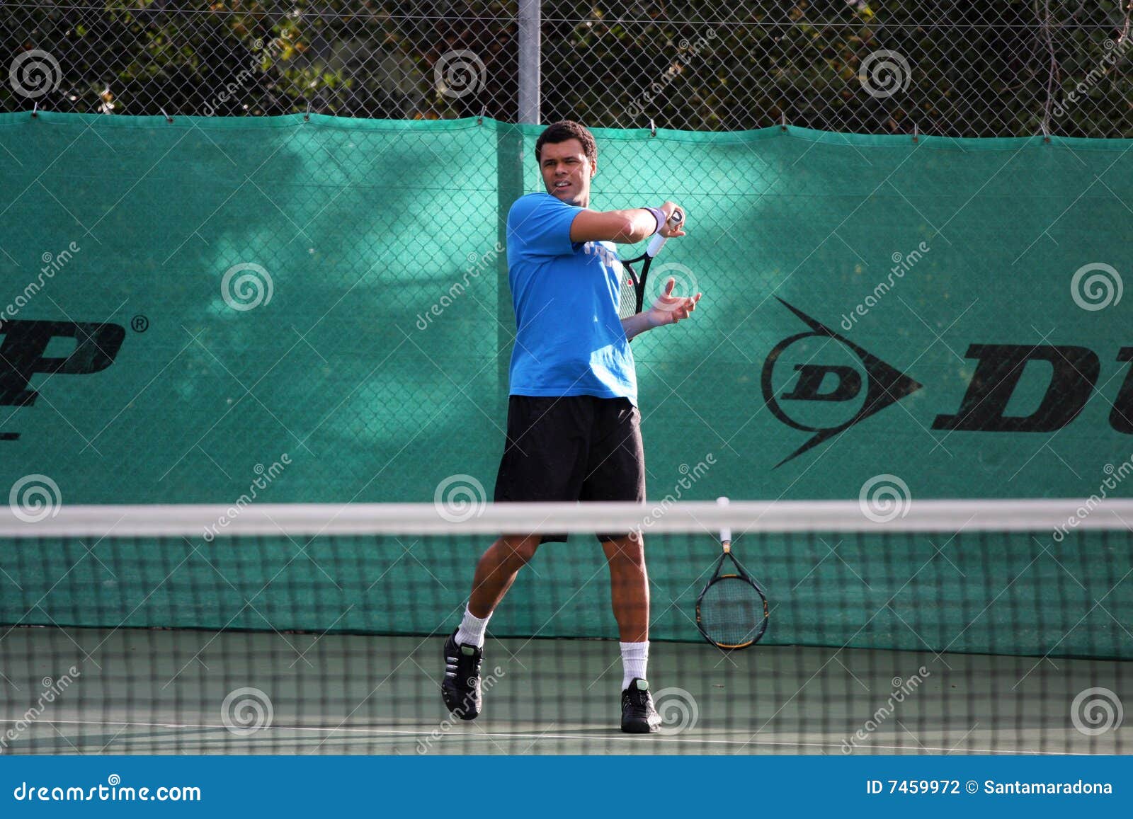 Jo-Wilfried Tsonga during a Practice Session Editorial Photography - Image of catalans, france ...