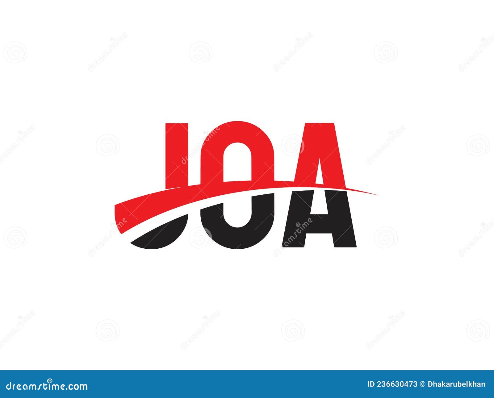 JOA Letter Initial Logo Design Vector Illustration Stock Vector ...
