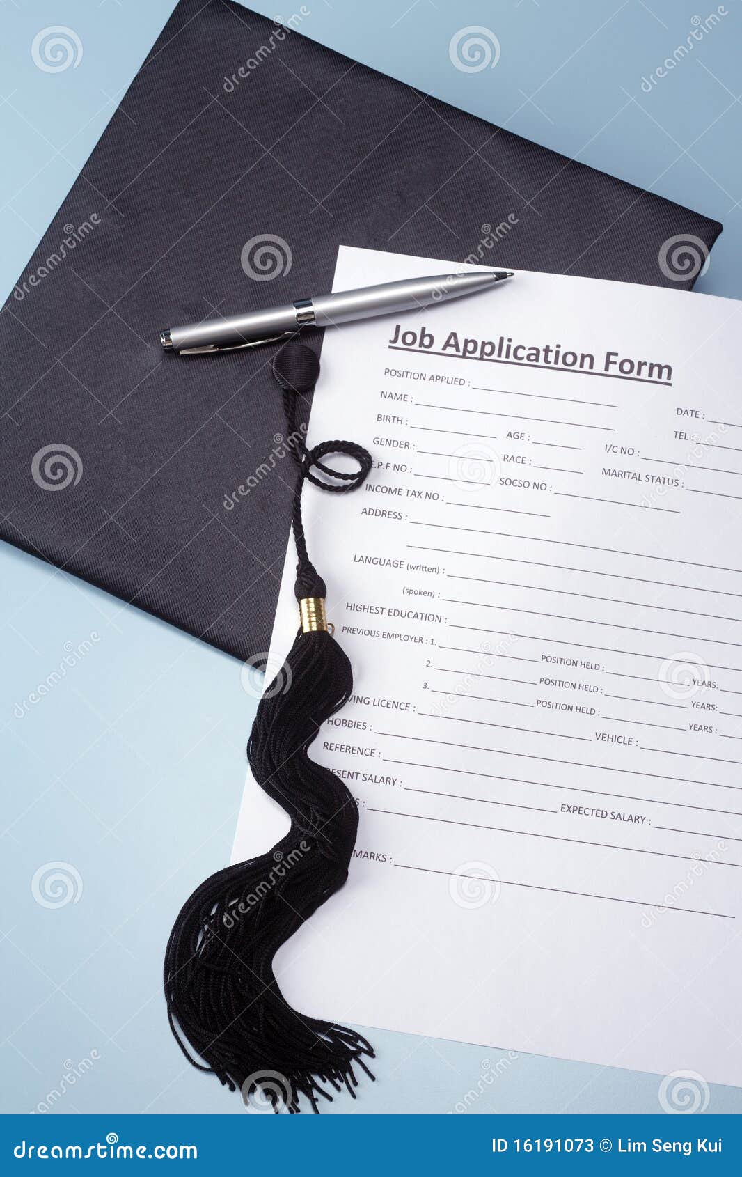 Job Application stock image. Image of blank, black, graduated - 16191073