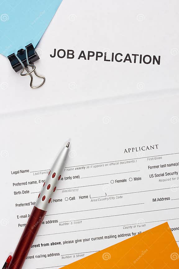 Job Application stock photo. Image of recruitment, hiring - 28267326
