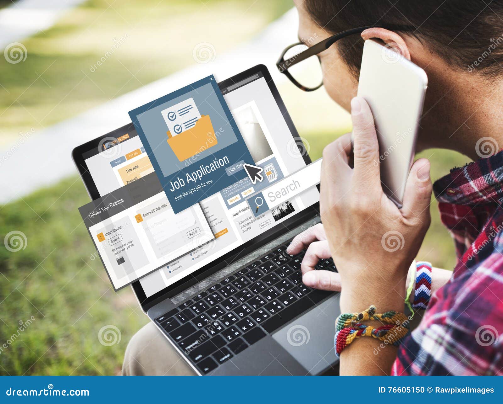 Job Application Apply Hiring Human Resources Concept Stock Photo ...