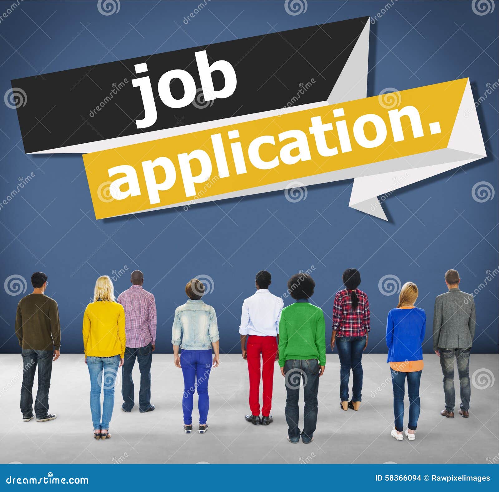 Job Application Applying Recruitment Occupation Career Concept Stock ...