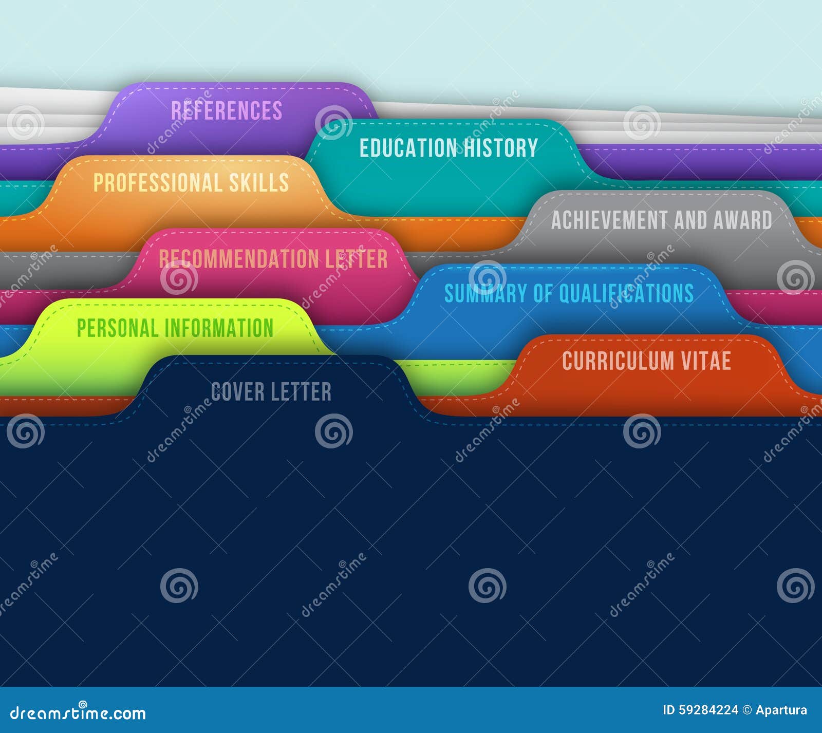 Job Application Concept stock illustration. Illustration of position ...