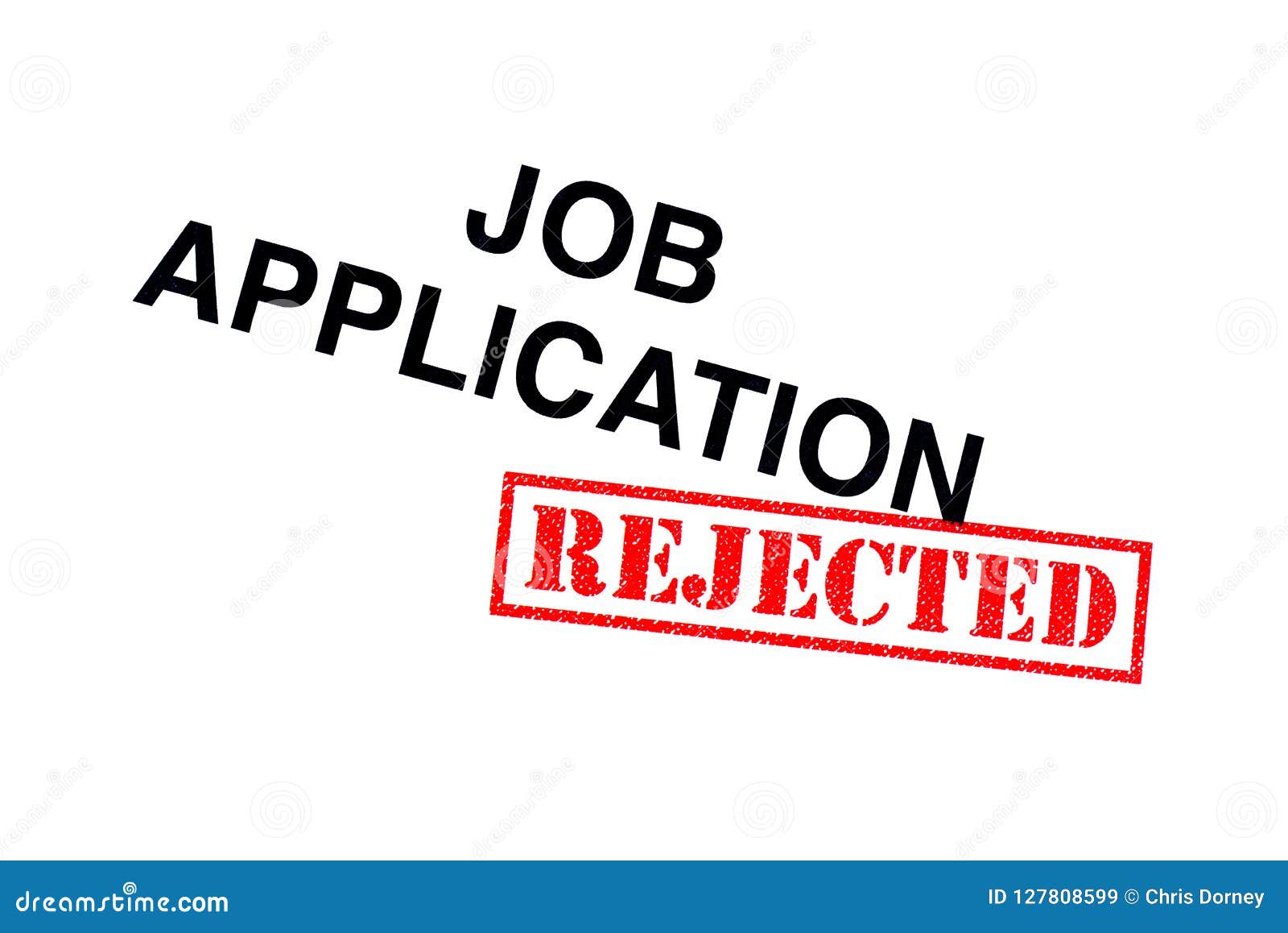 Job Application Rejected stock image. Image of process - 127808599