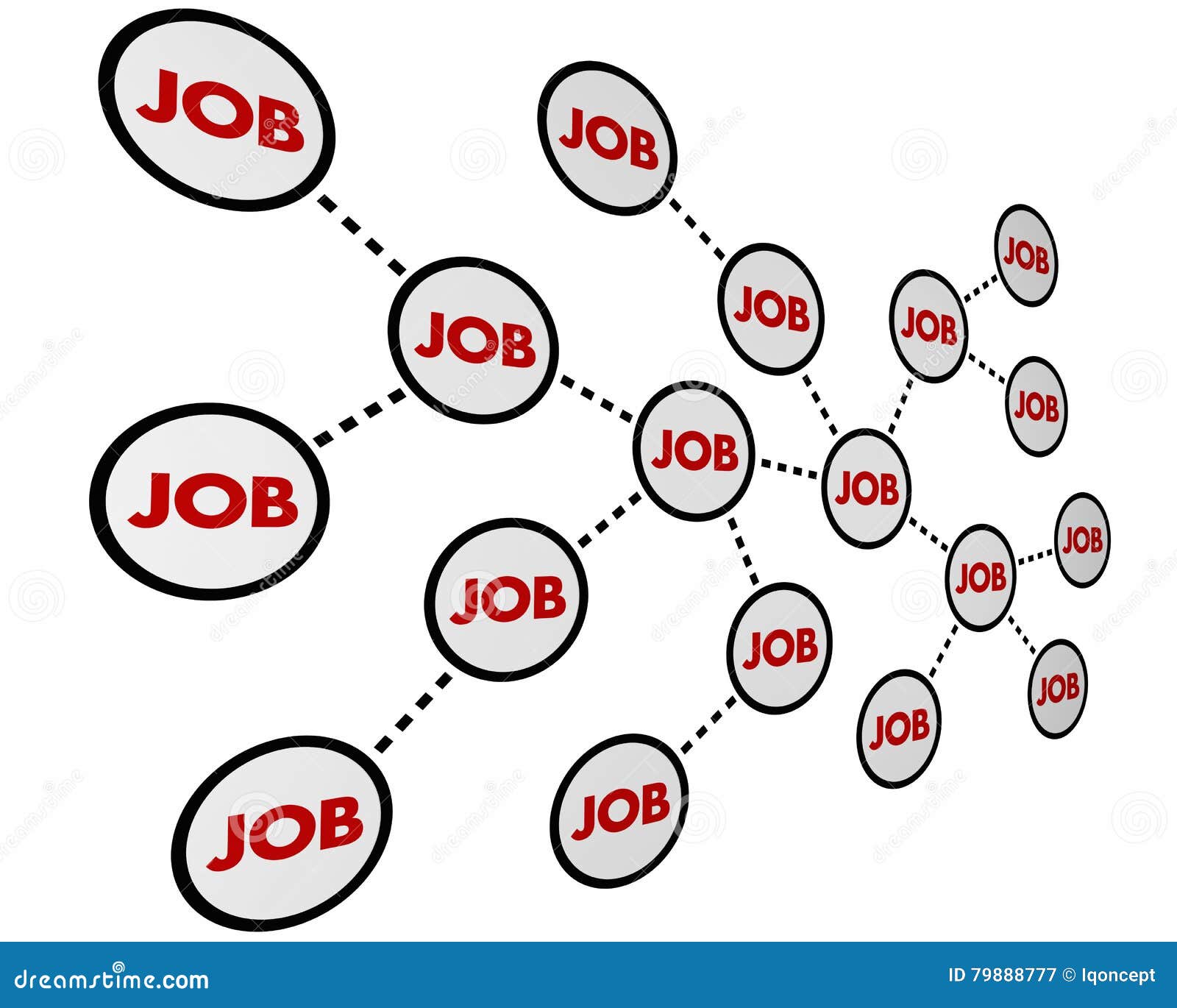 Job Career Working Network Experience Stock Illustration - Illustration ...