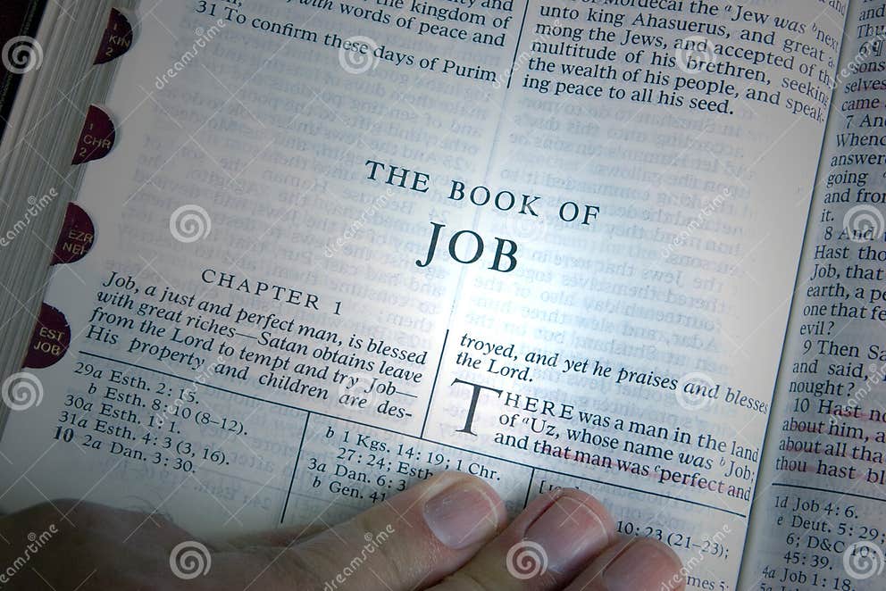 Job Chapter One stock photo. Image of difficulty, ordeal - 1281436