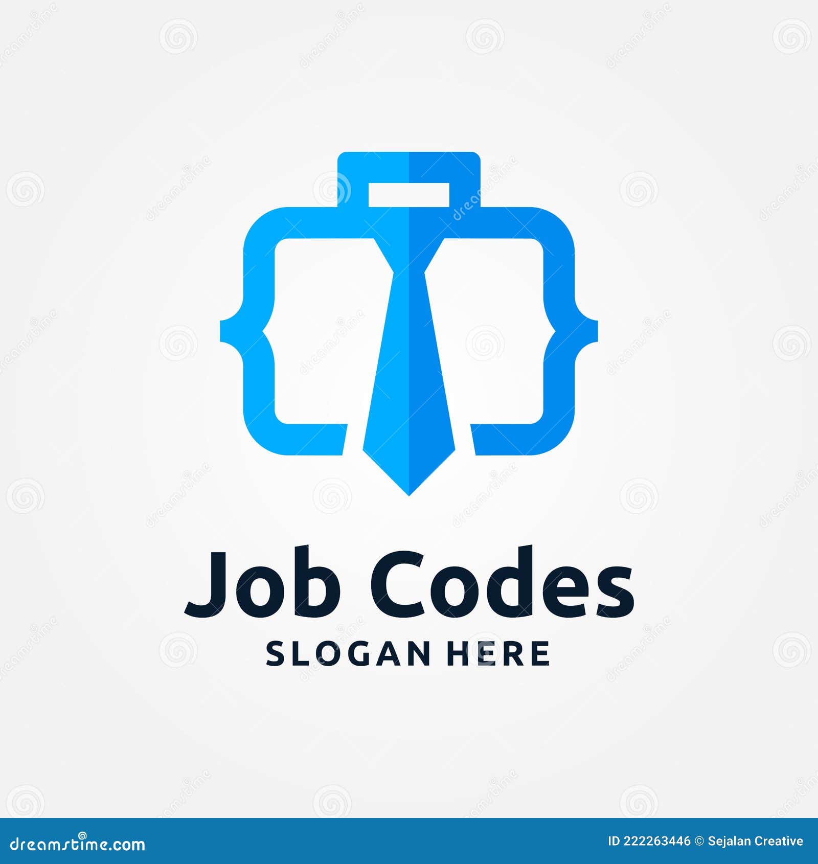 Job Code Logo Template Design Stock Vector - Illustration of isolated ...