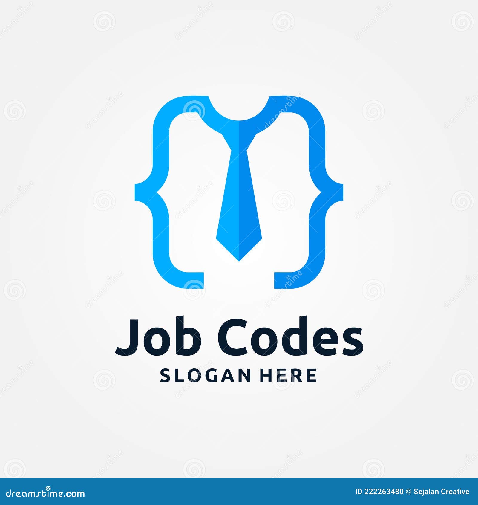Job Code Logo Template Design Stock Vector - Illustration of employee ...
