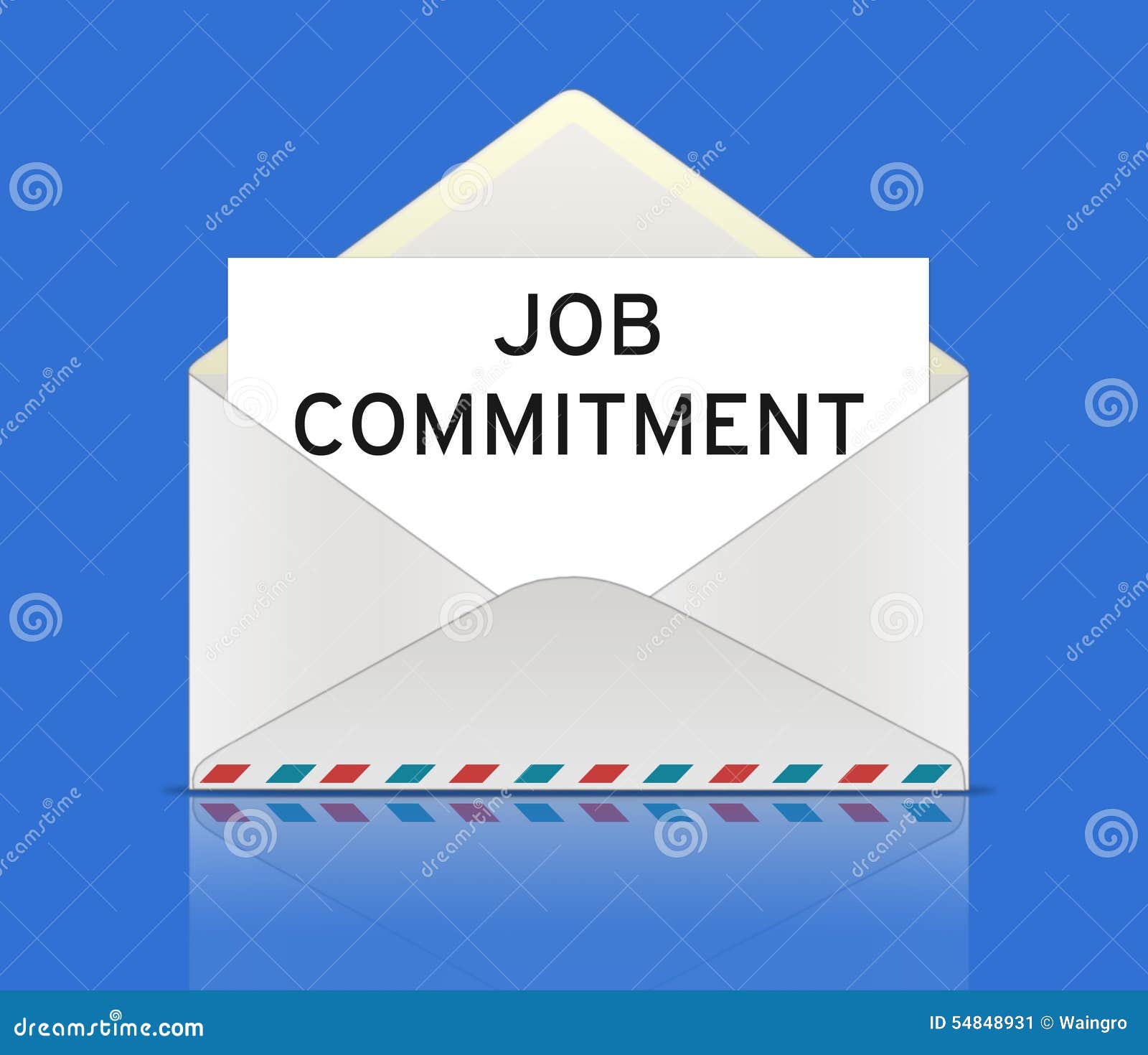 Job Commitment stock illustration. Illustration of firm - 54848931