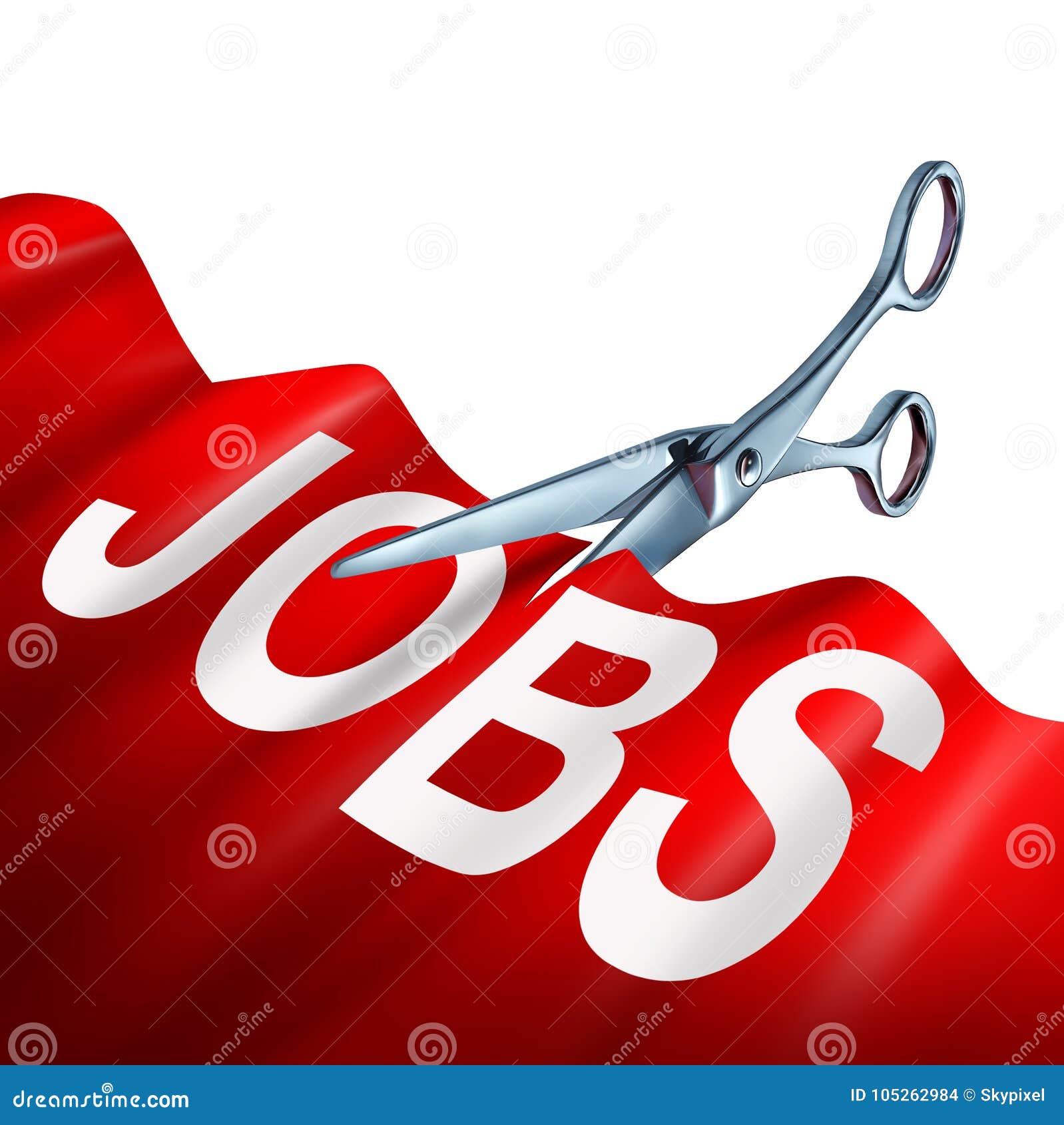 Job Cuts Business Concept illustration stock. Illustration du chômage ...