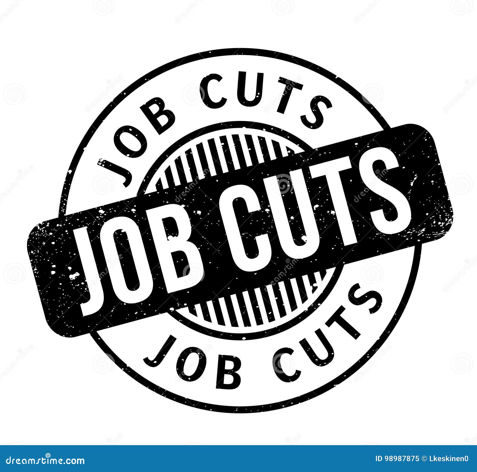 Job Cuts-Stempel vektor abbildung. Illustration von ikone - 98987875