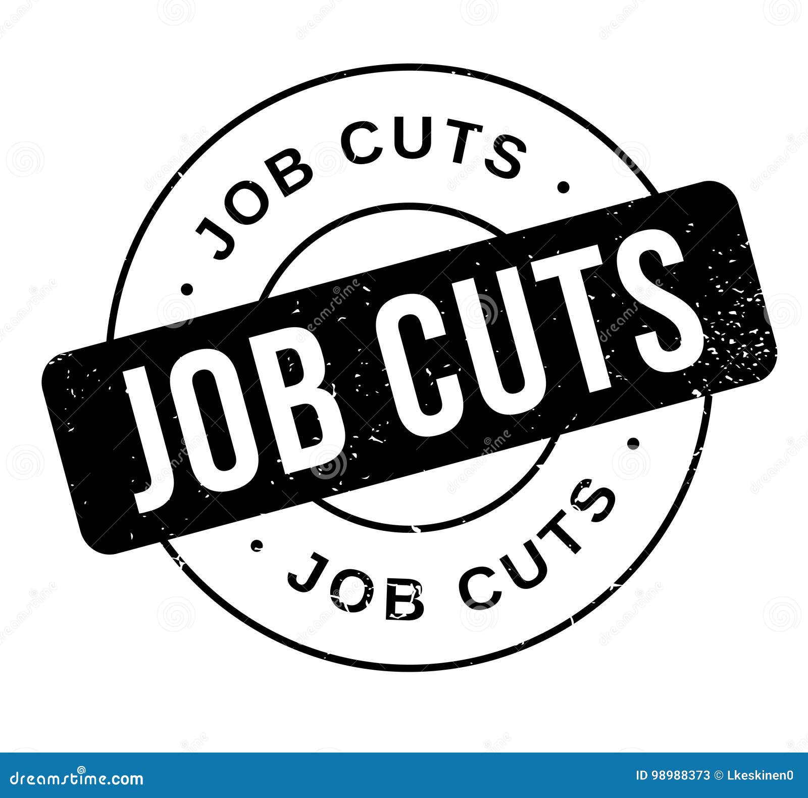 Job Cuts-Stempel vektor abbildung. Illustration von beendet - 98988373