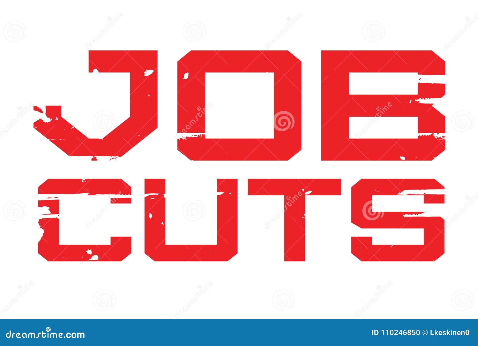Job Cuts typographic stamp stock vector. Illustration of quit - 110246850